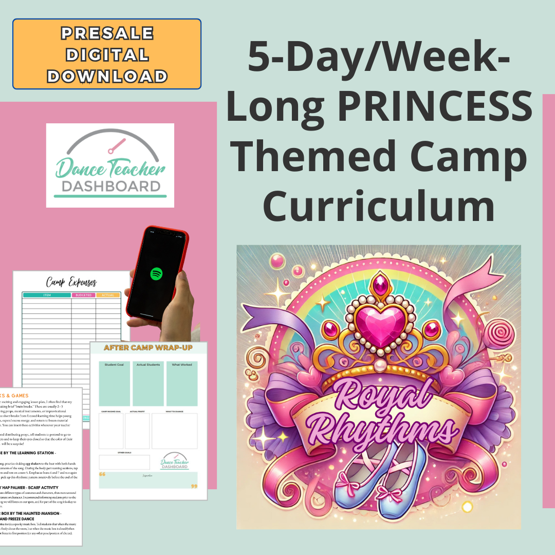 *PRE-SALE* ROYAL RHYTHMS (Princess) 5-Day/Week-Long Camp Curriculum!