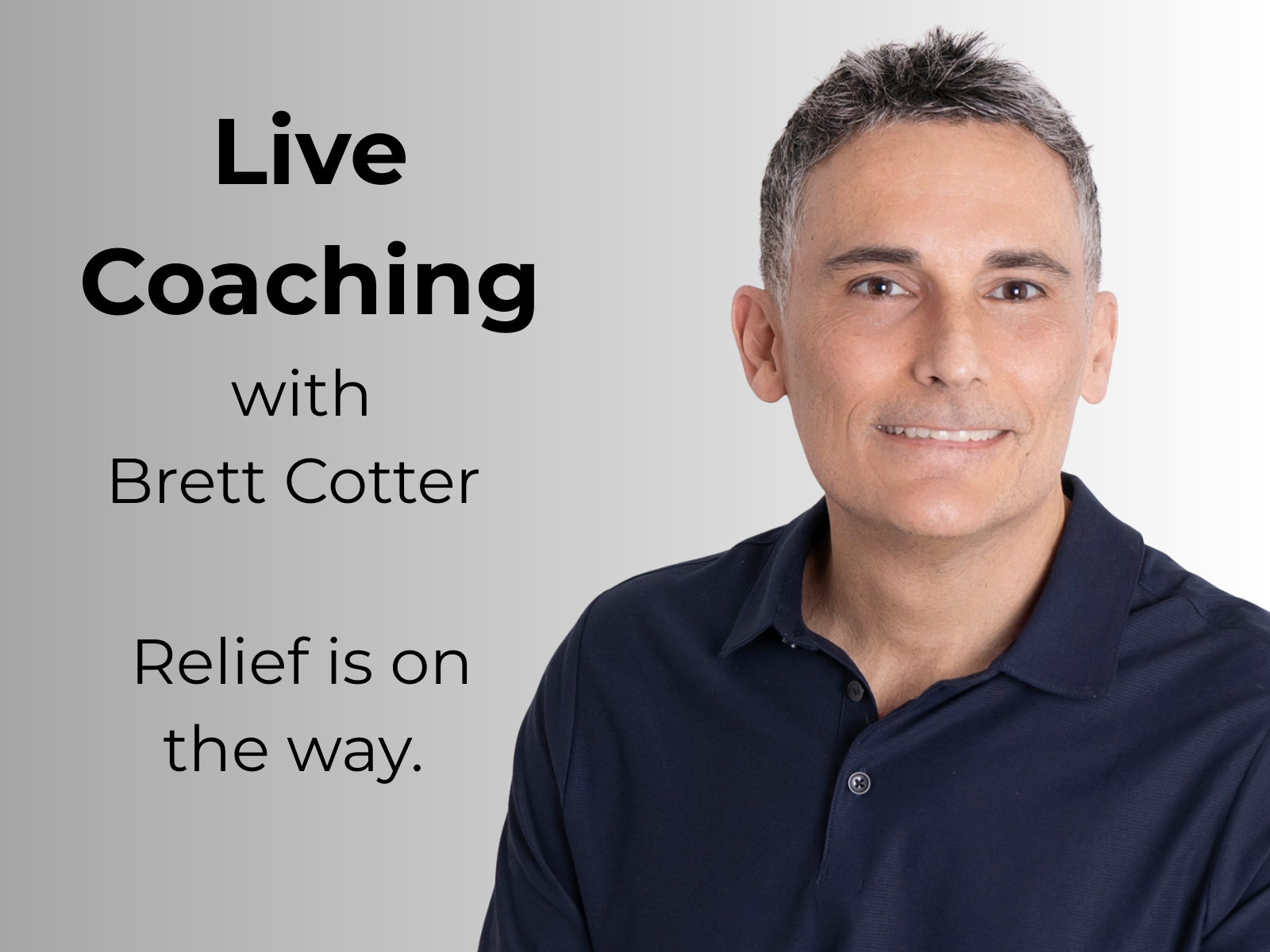 Live Coaching with Brett Cotter - Stress Is Gone