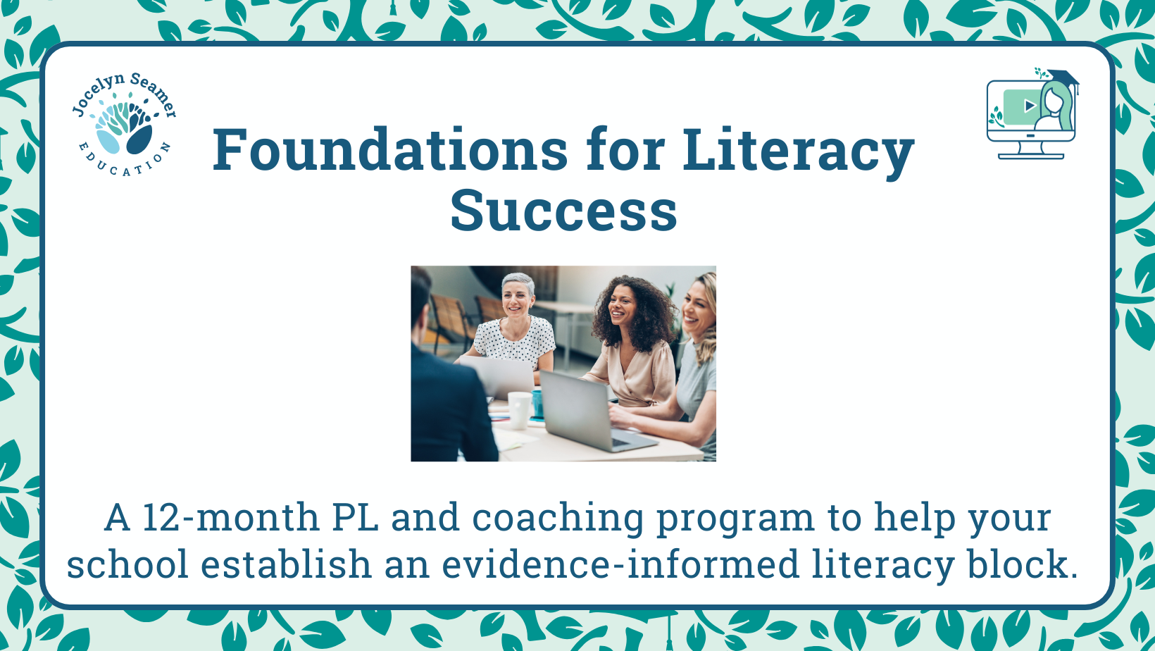 Foundations of Literacy Success Expression of Interest - Jocelyn Seamer ...