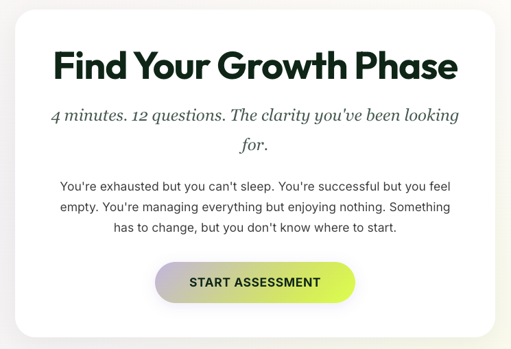 [TOOLS] Growth Phase Quiz