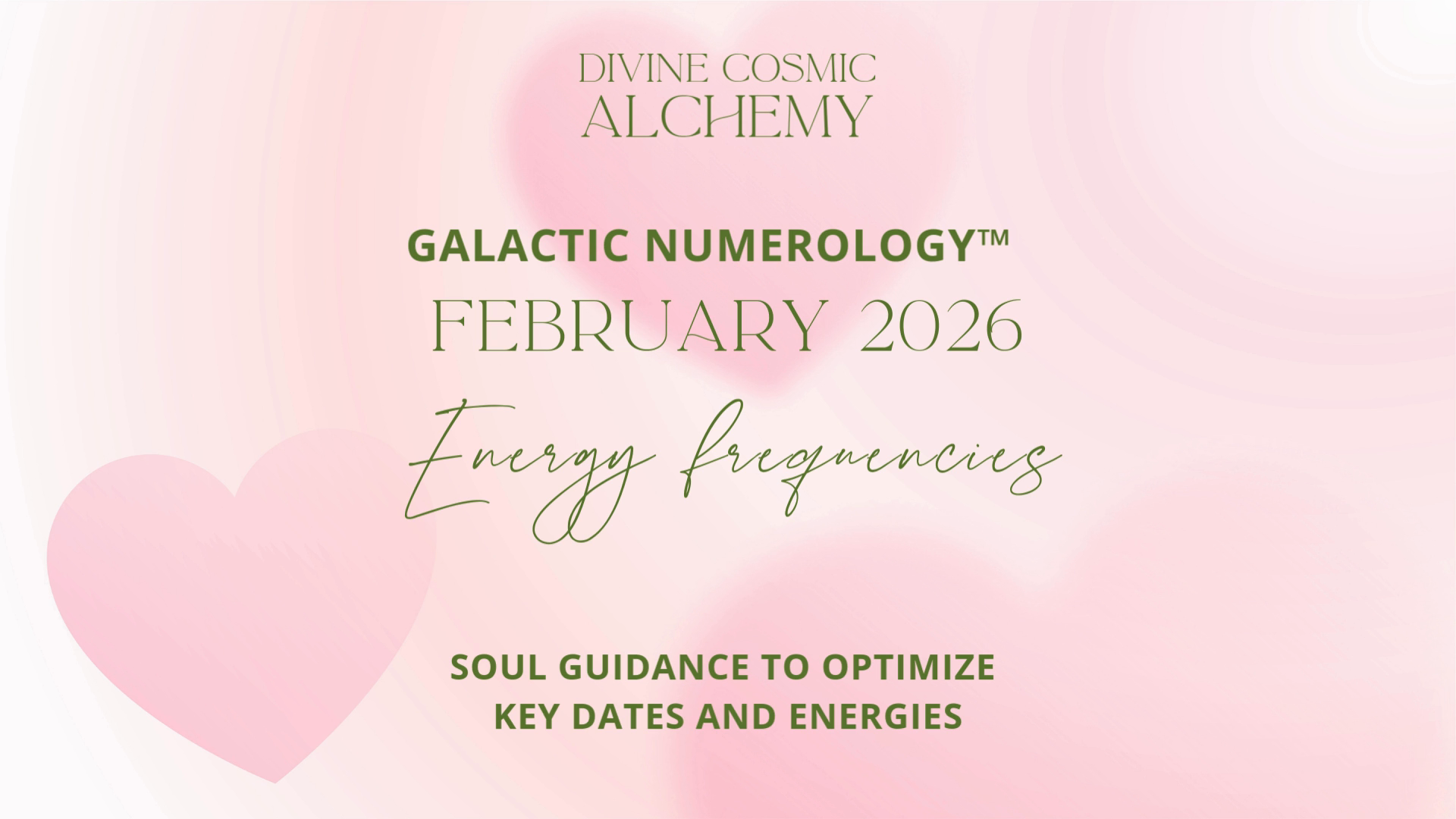 Welcome to February 2026 Galactic Numerology™ Energy Frequencies