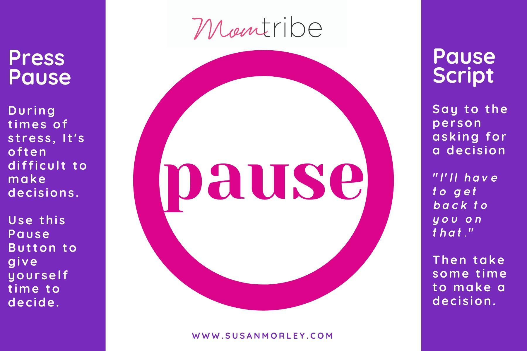 Press the Pause Button Susan Morley Coaching
