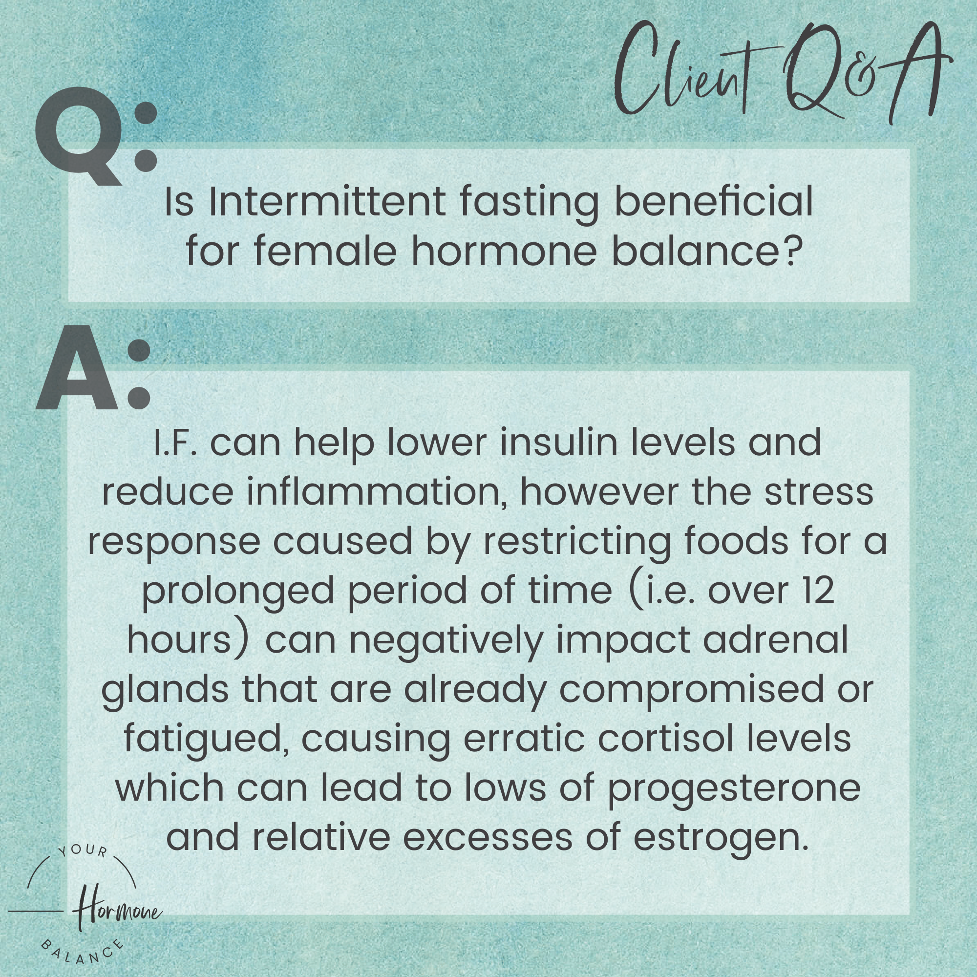 What to Know about: Intermittent Fasting and Your Hormones! - Your ...