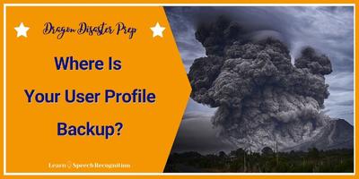 Dragon Disaster Preparedness: where is your user profile backup?