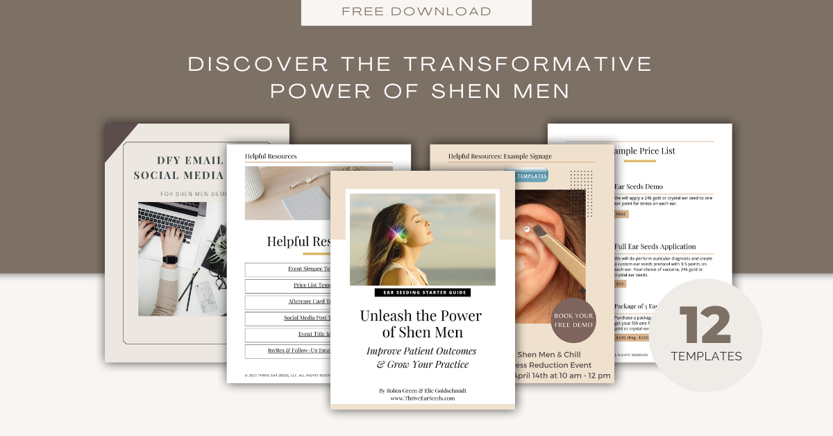 Unleash the power of Shen Men eBook - Thrive Ear Seeds Education