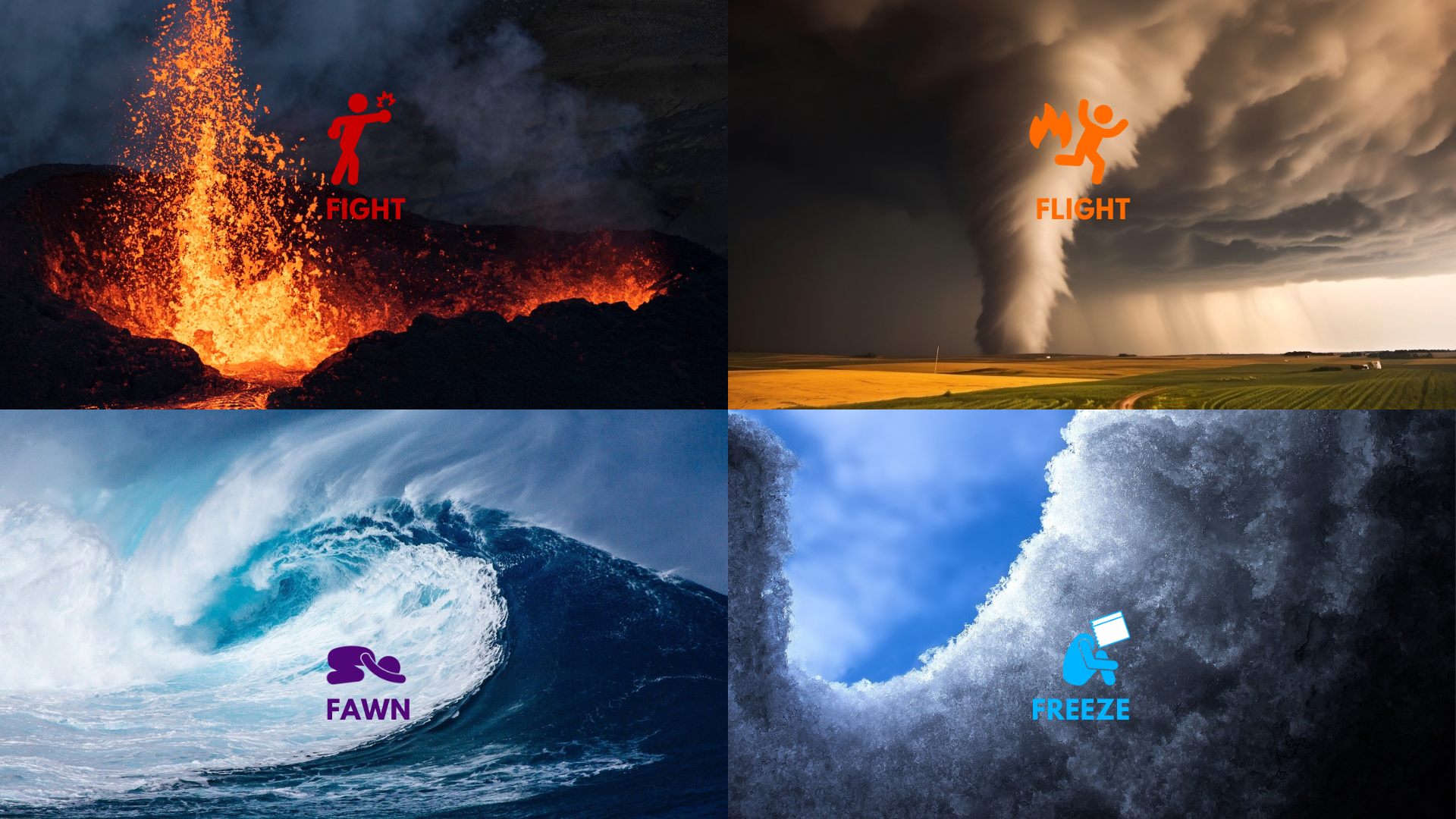 Stress Responses • Return to Safety from Fight, Flight, Freeze, and Fawn