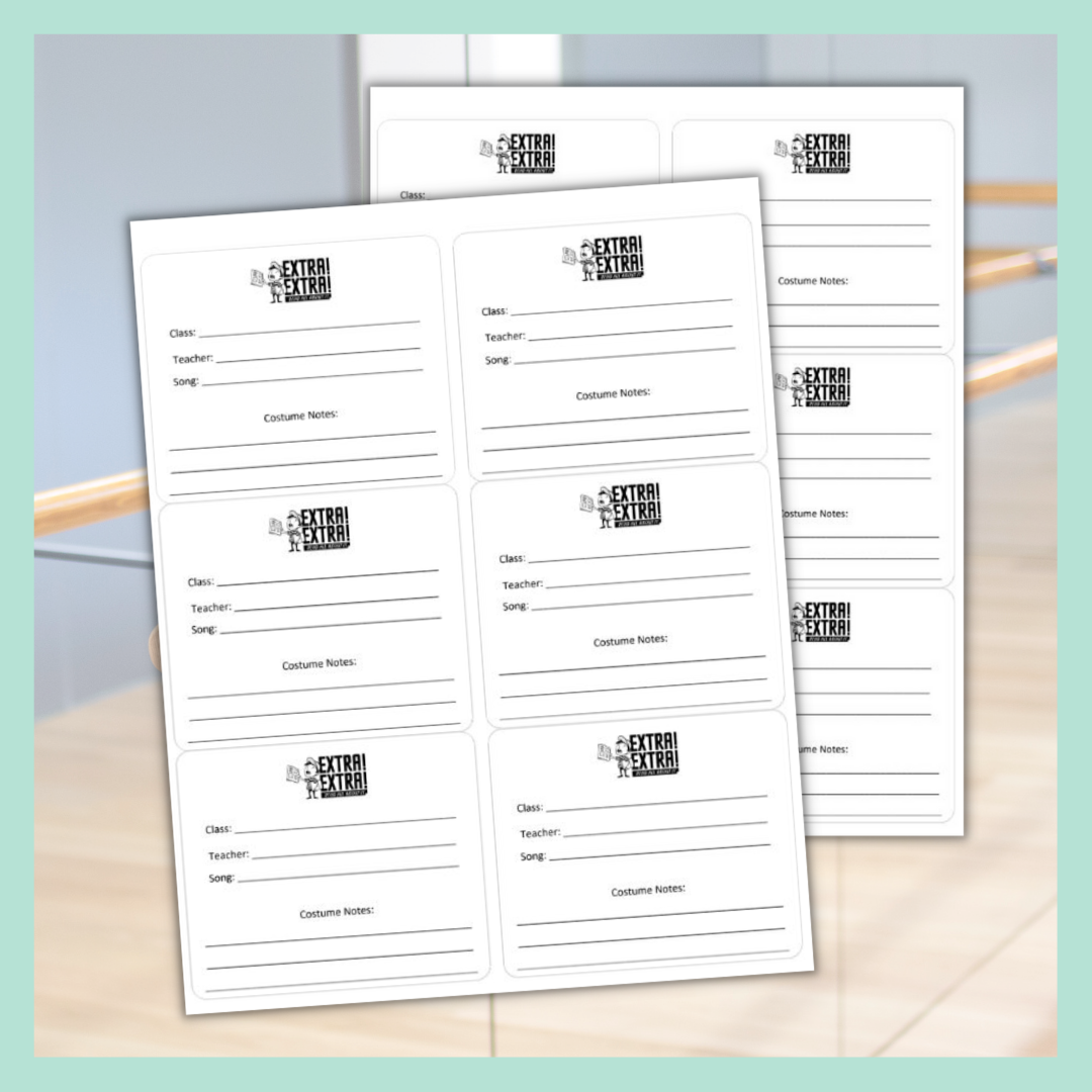 Stay Organized and Professional: Branded Costume Labels for Dance Recitals
